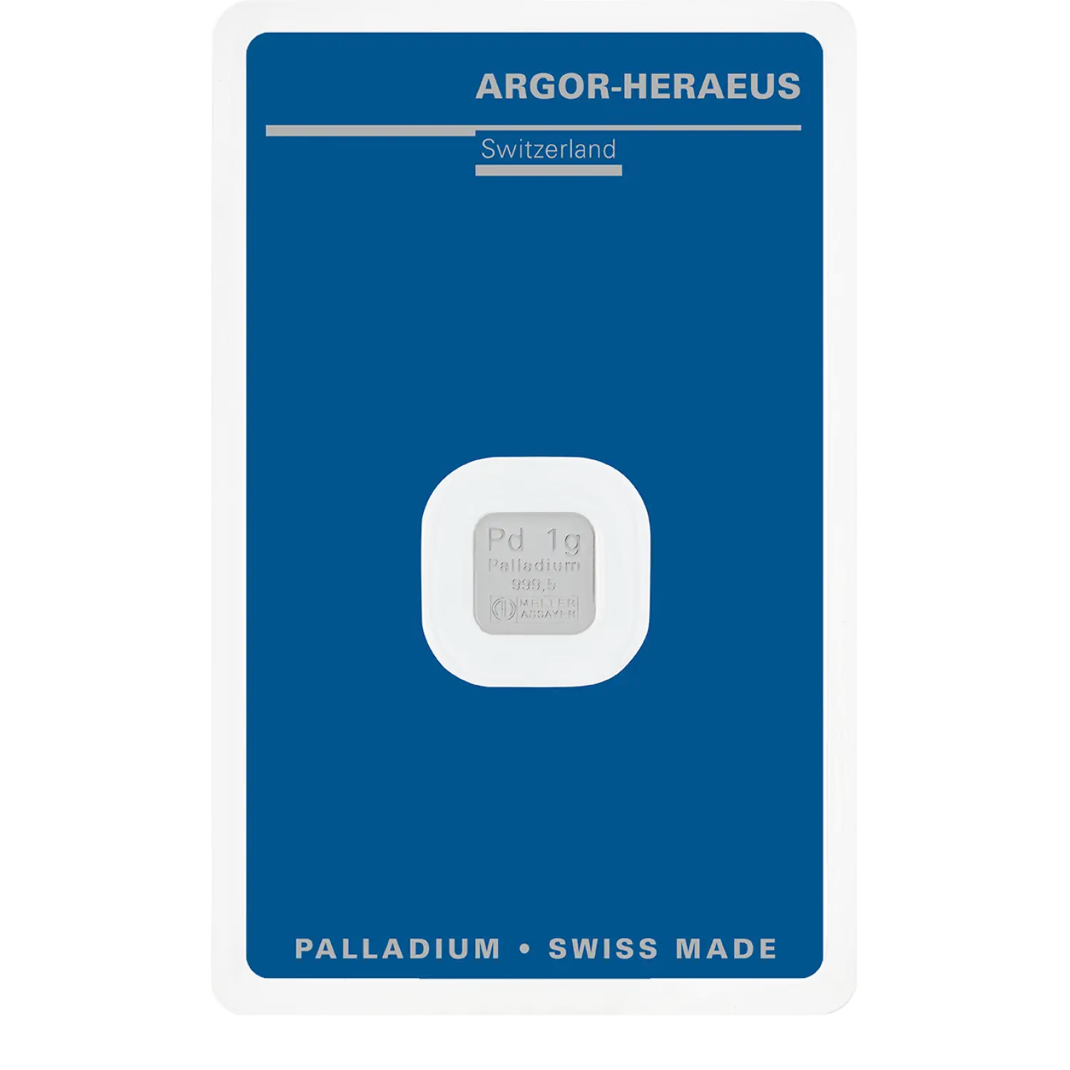 1g ARGOR-HERAEUS Palladium Bar - Gulfcoast Coin & Jewelry